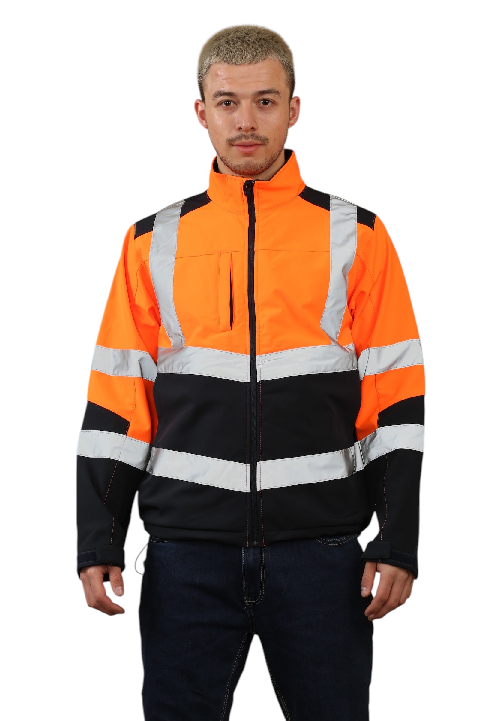 Hi Vis Softshell Jacket Orange|Supertouch|Hi vis softshell|Workwear UK ...
